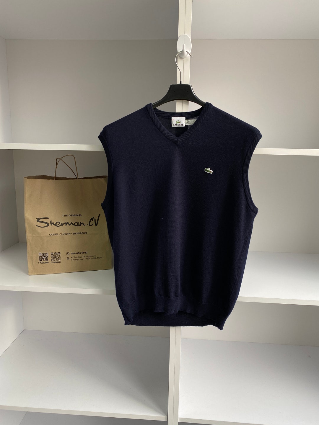 Vintage Lacoste Cashmere Old Money Style Vest - Etsy