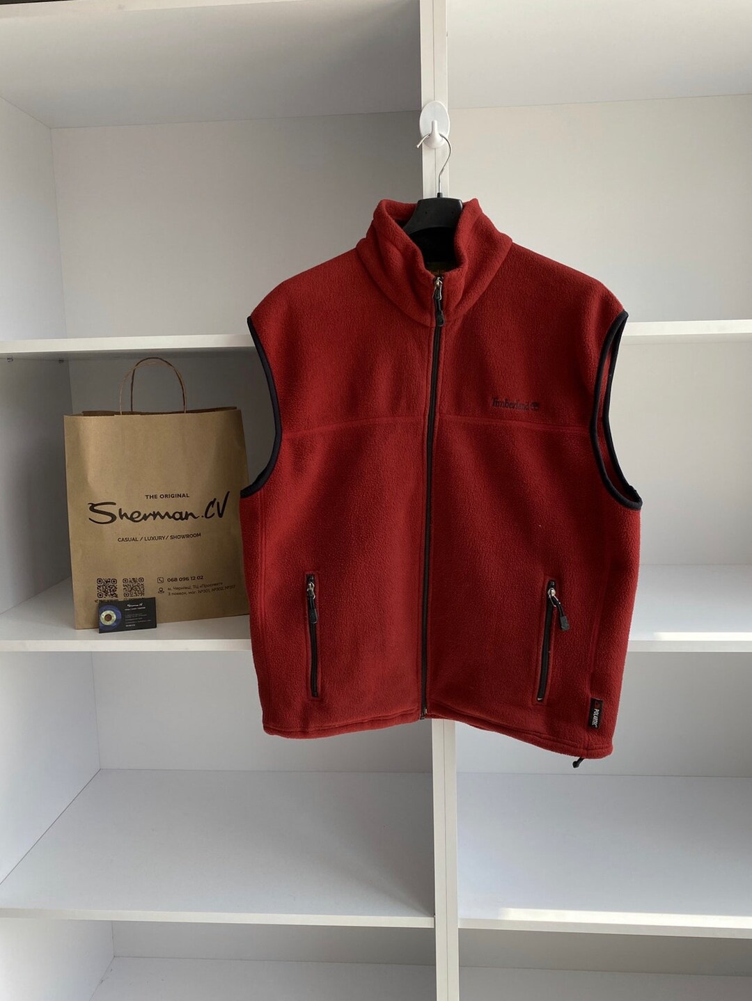 Vintage Timberland Fleece Vest - Etsy