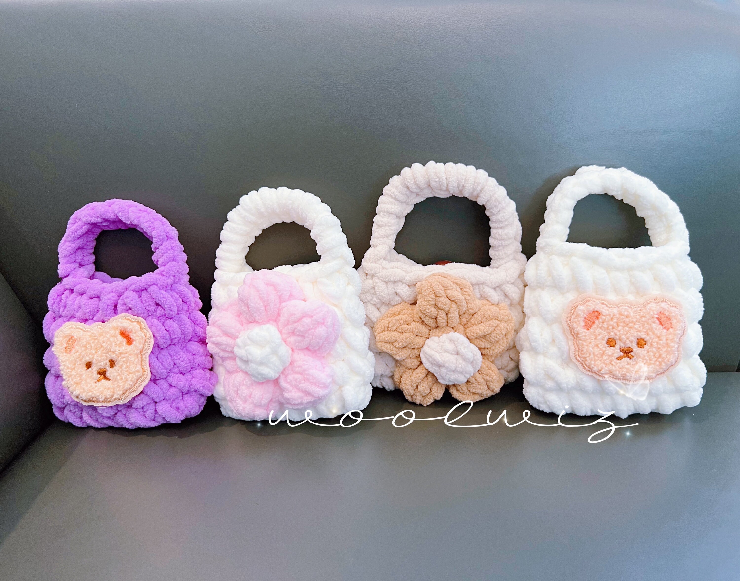 AirPod Case Beige Bear Cute Handmade Crochet Lover Knitting Earpod Case ...
