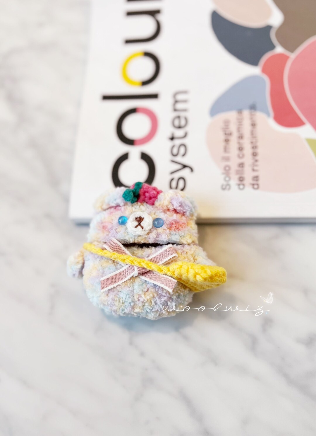 AirPod Case Baby Bear Cute Handmade Crochet Lover Knitting Earpod Case ...