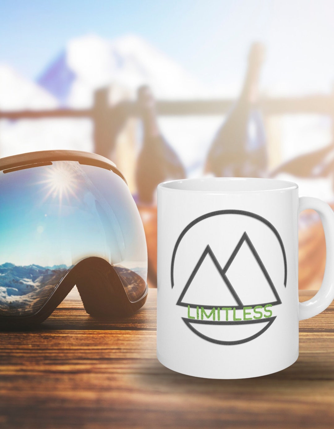 Custom Mug, Limitless Mug, Encouraging Gifts, Gift for Friends, Skii ...