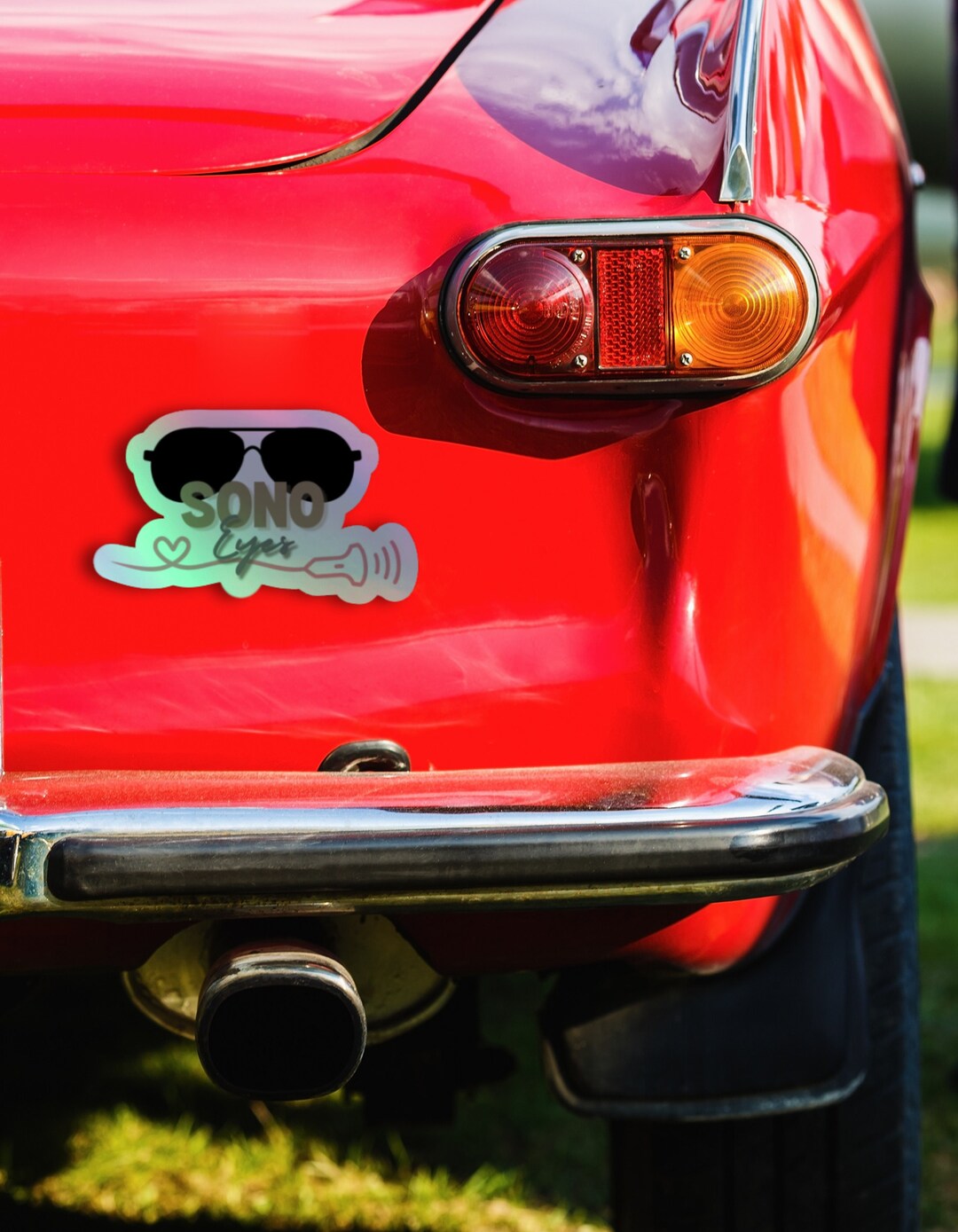 Holographic Sono Eyes Sticker, Ultrasound Tech Accessories, Sonographer ...