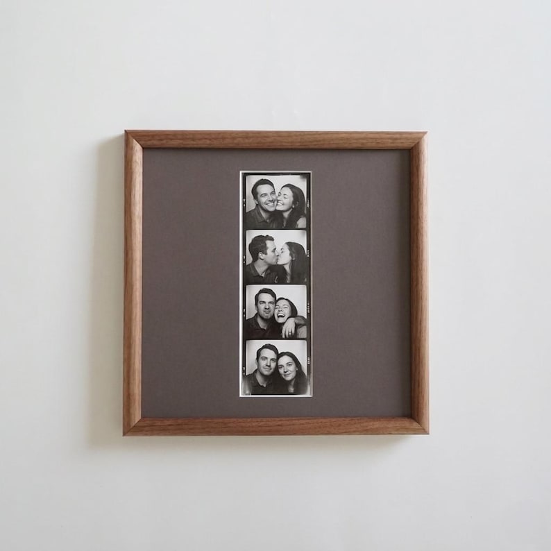 Nussbaum Photobooth Streifen Bilderrahmen Quadrat Mid Century Retro ...