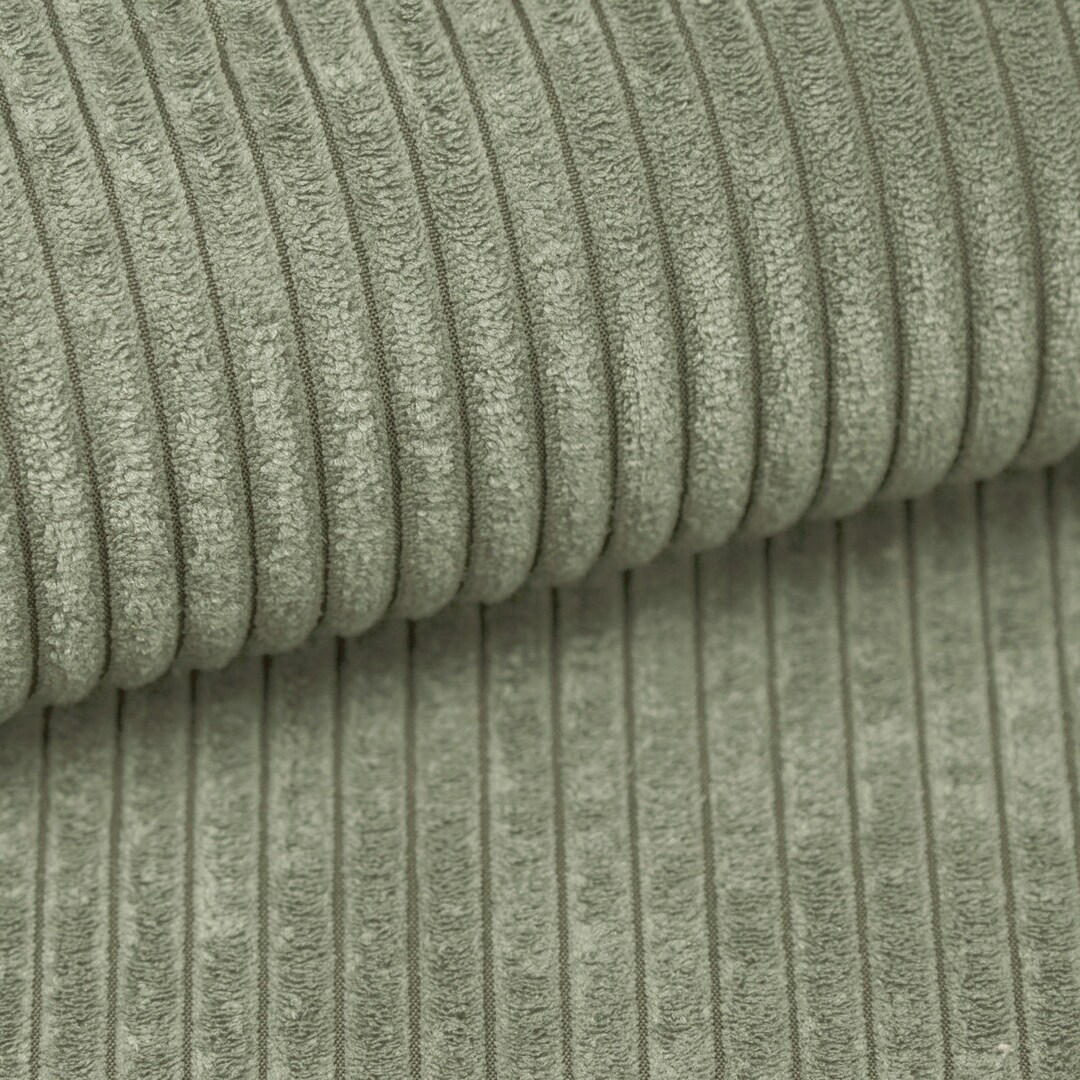 Upholstery Corduroy Fabric by the Yard, Olive Green Modern Furniture ...