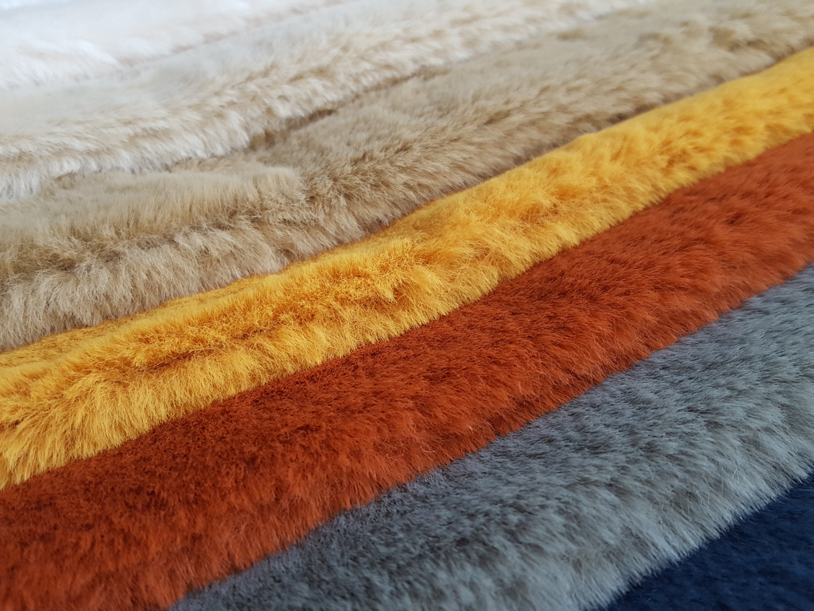 Faux Fur Fabric by the Yard, Shaggy Fursuit Material, Cozy Upholstery ...