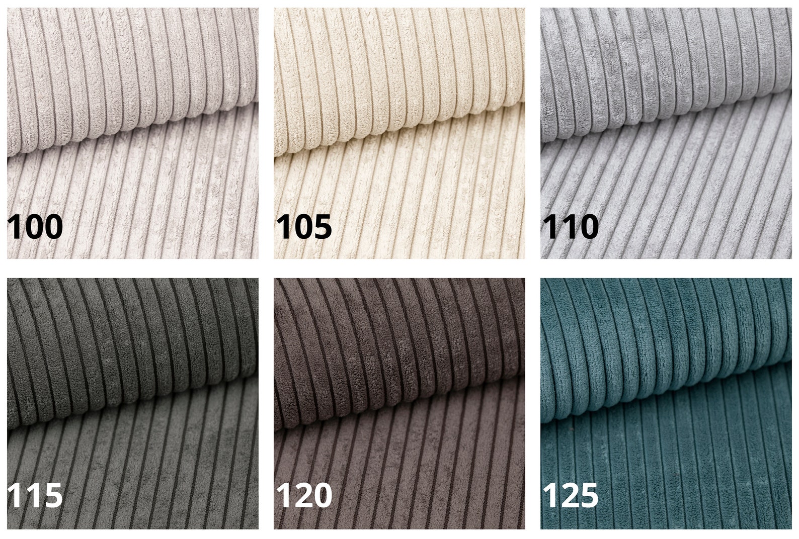 Upholstery Fabric by the Yard, Fabric for Chair, Wide Stripe Corduroy ...