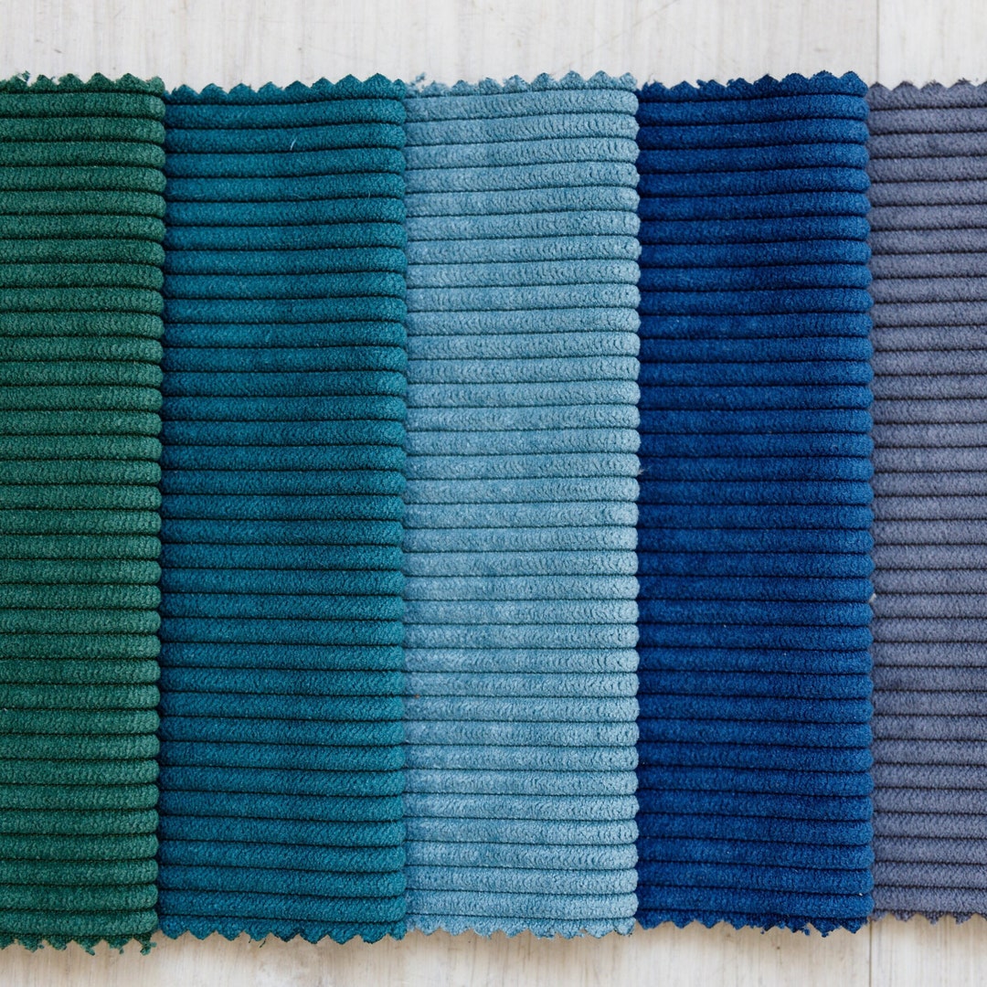 SAMPLE Upholstery Corduroy Fabric for Chair Sofa, Striped Corduroy ...