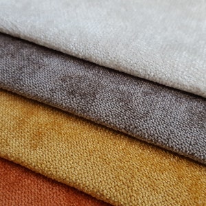 Velvet Upholstery Fabric by the Yard, Chair Fabric, Sofa Fabric, Soft ...