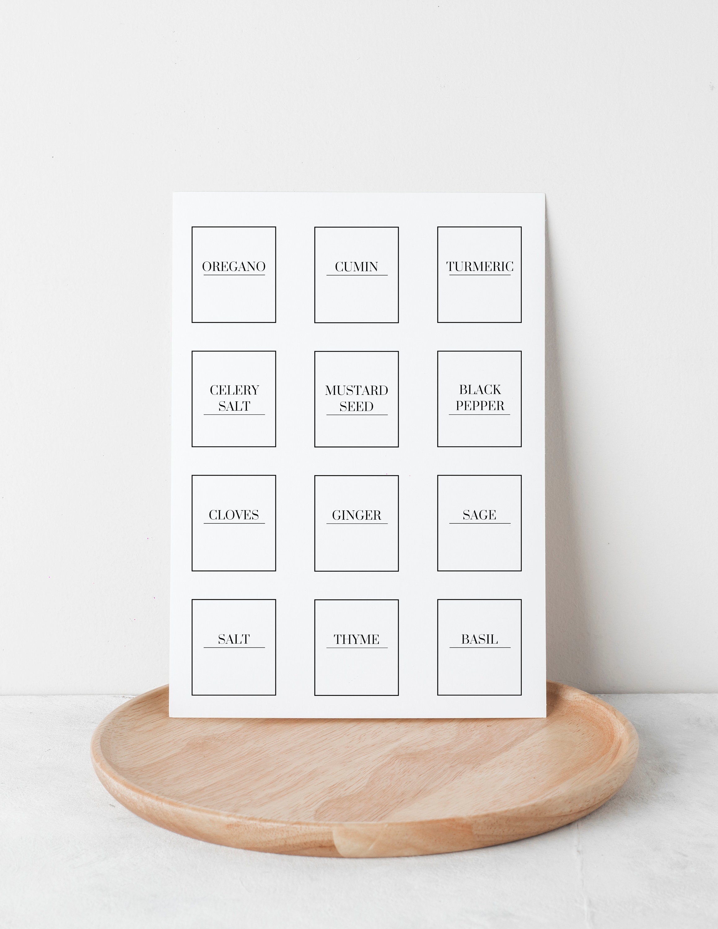 Editable Label Bundle, 10 Label Sizes, US Letter, Minimalist Labels ...