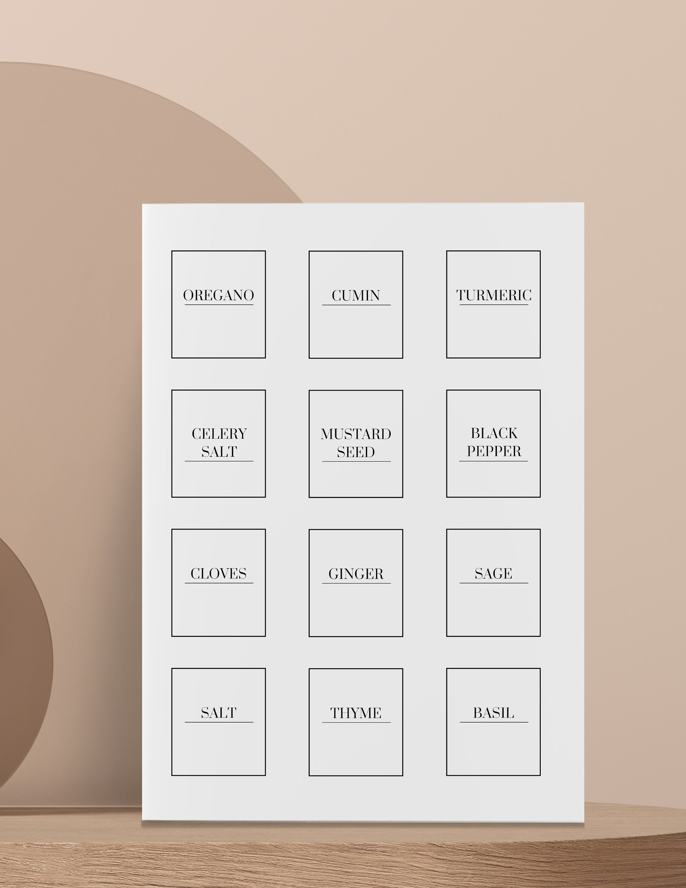 Editable Label Bundle, 10 Label Sizes, US Letter, Minimalist Labels ...