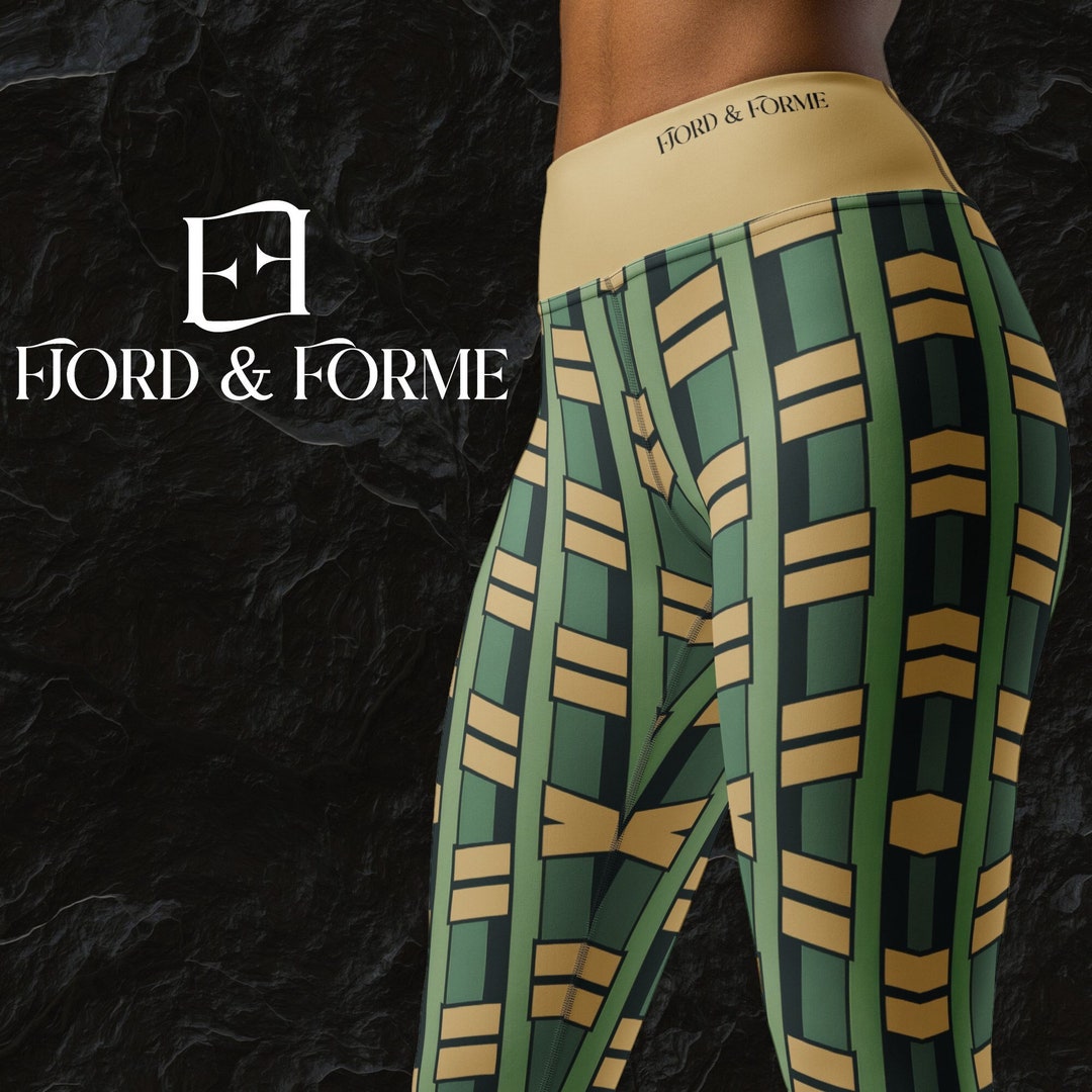 Geometric Design Yoga Pants | Printed Spandex Yoga Pilates Leggings ...