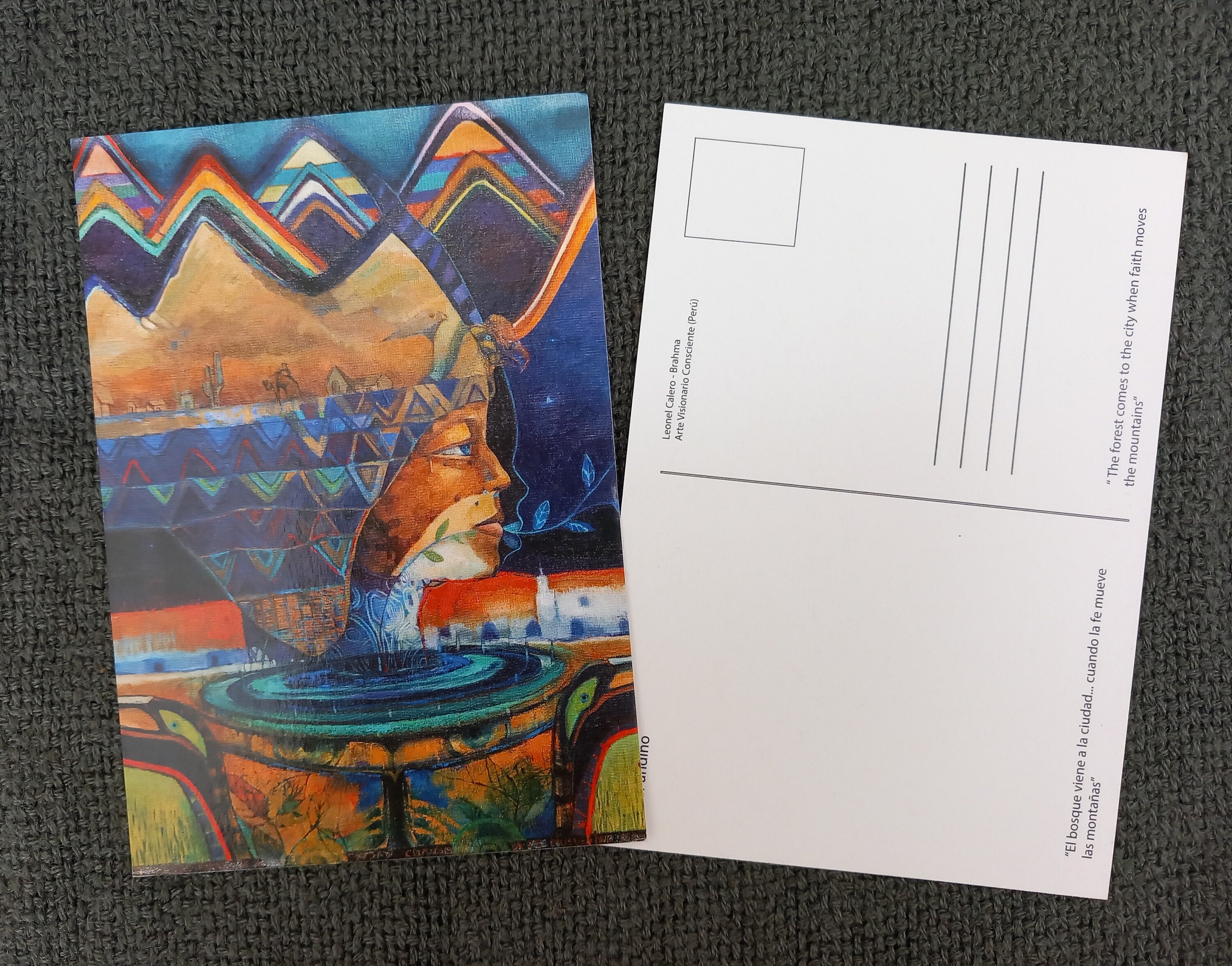 Work of Art: BE ANDEAN. Original Painting, Printing on Canvas, Poster ...