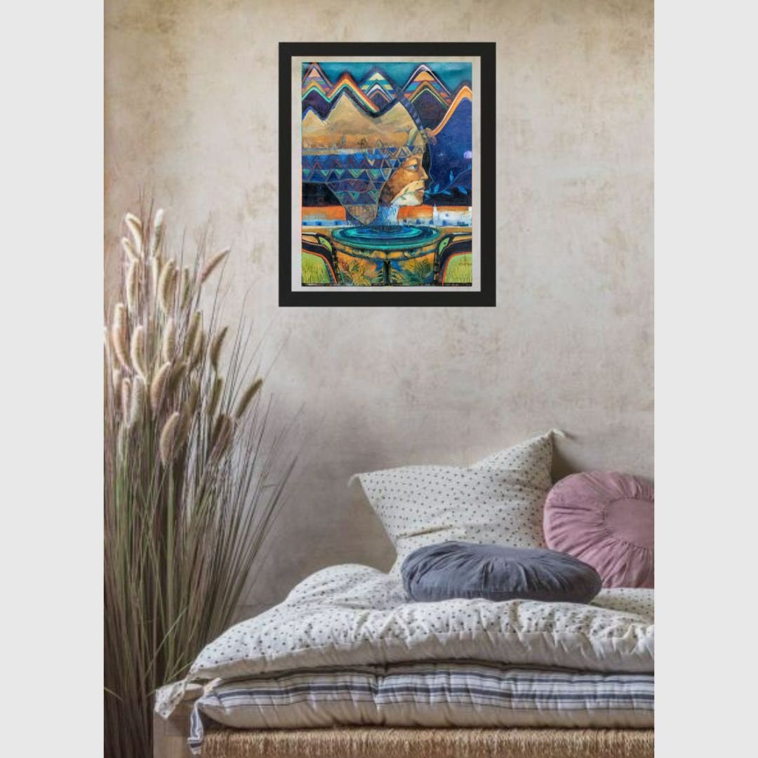 Work of Art: BE ANDEAN. Original Painting, Printing on Canvas, Poster ...