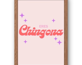Chingona Printable Feminist Spanglish Gallery Wall Art Print, Spanish ...