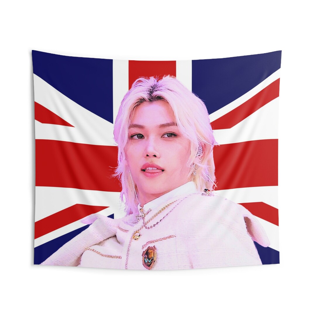 Tapisserie drapeau Stray Kids Felix Royaume-Uni, Merch drôle Kpop ...