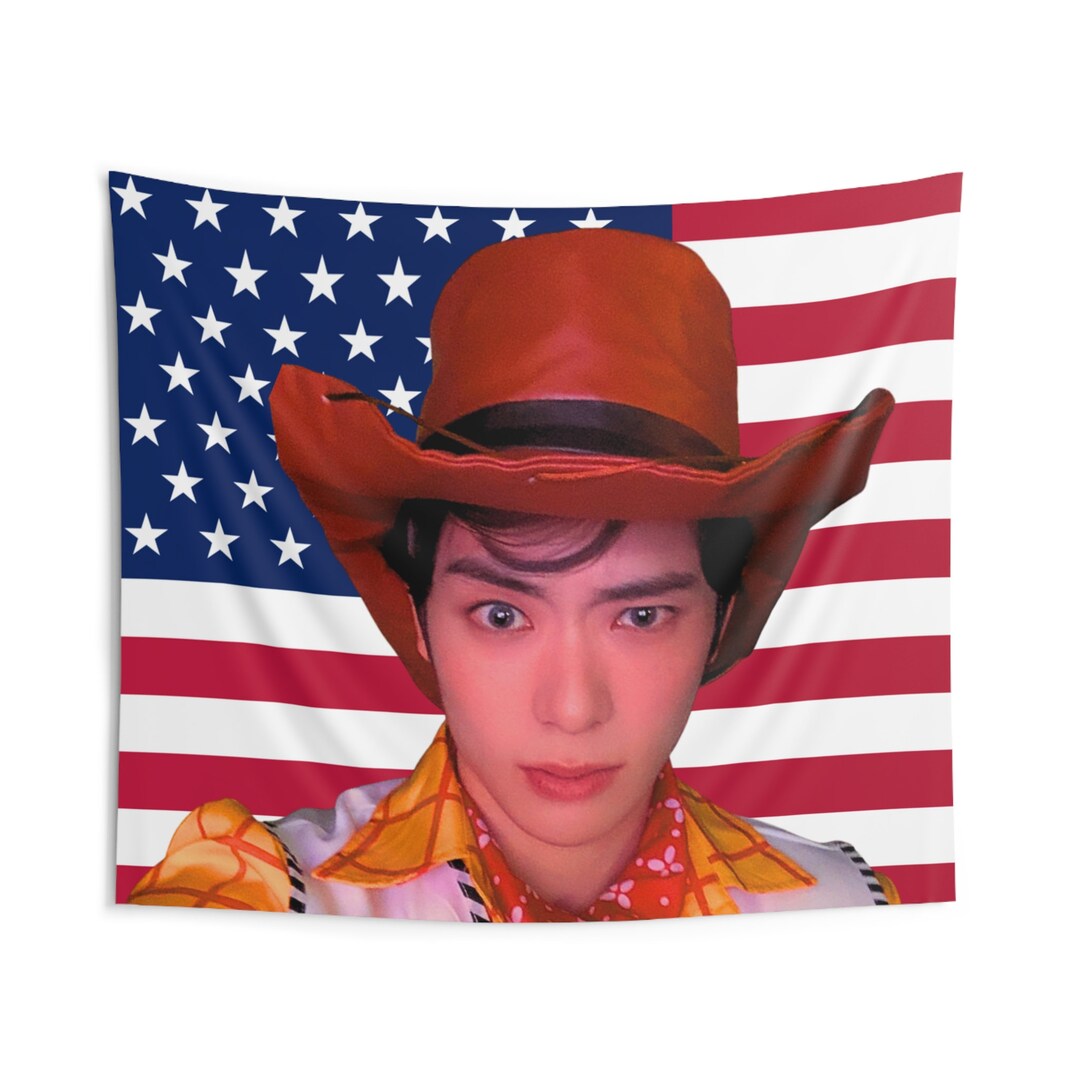 NCT Jaehyun America Flag Tapestry Kpop Funny Room Merch Gift - Etsy