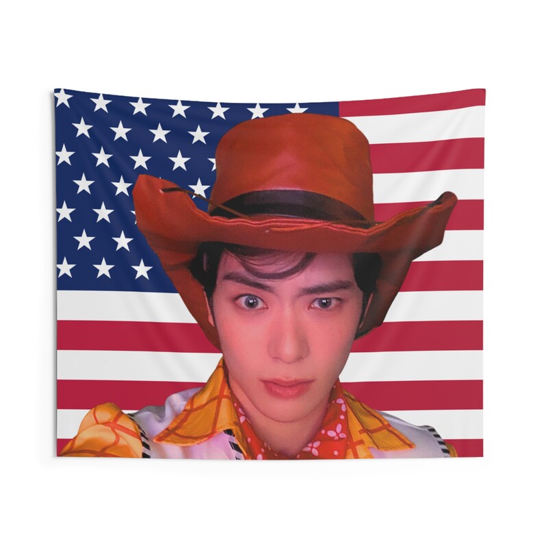 NCT Jaehyun America Flag Tapestry Kpop Funny Room Merch Gift - Etsy