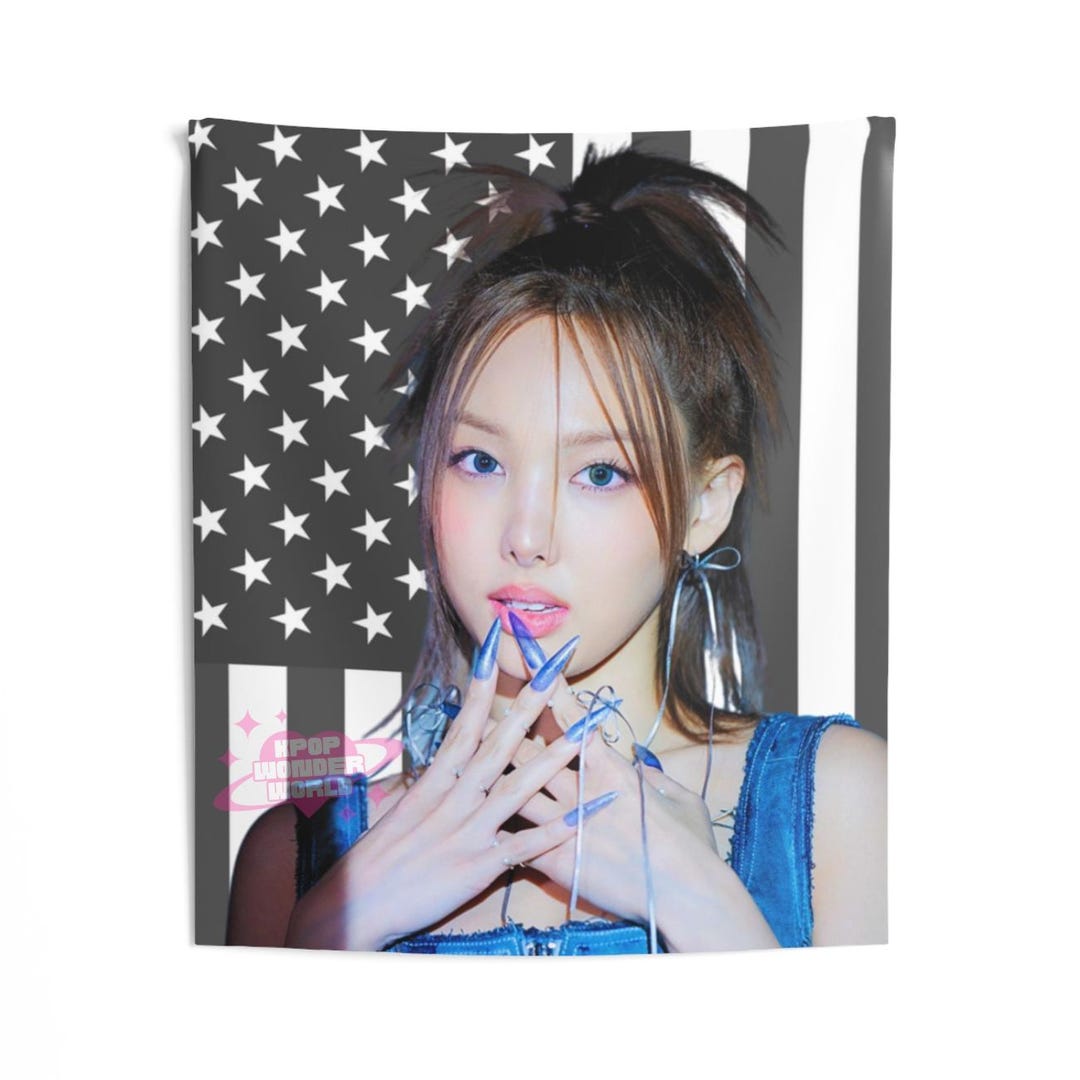 Twice Nayeon America Flag Tapestry, Kpop Room Decor, Gift for Twice ...