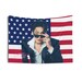 Ateez Mingi Pink America Flag Tapestry, Kpop Room Decor, Gift for Ateez ...