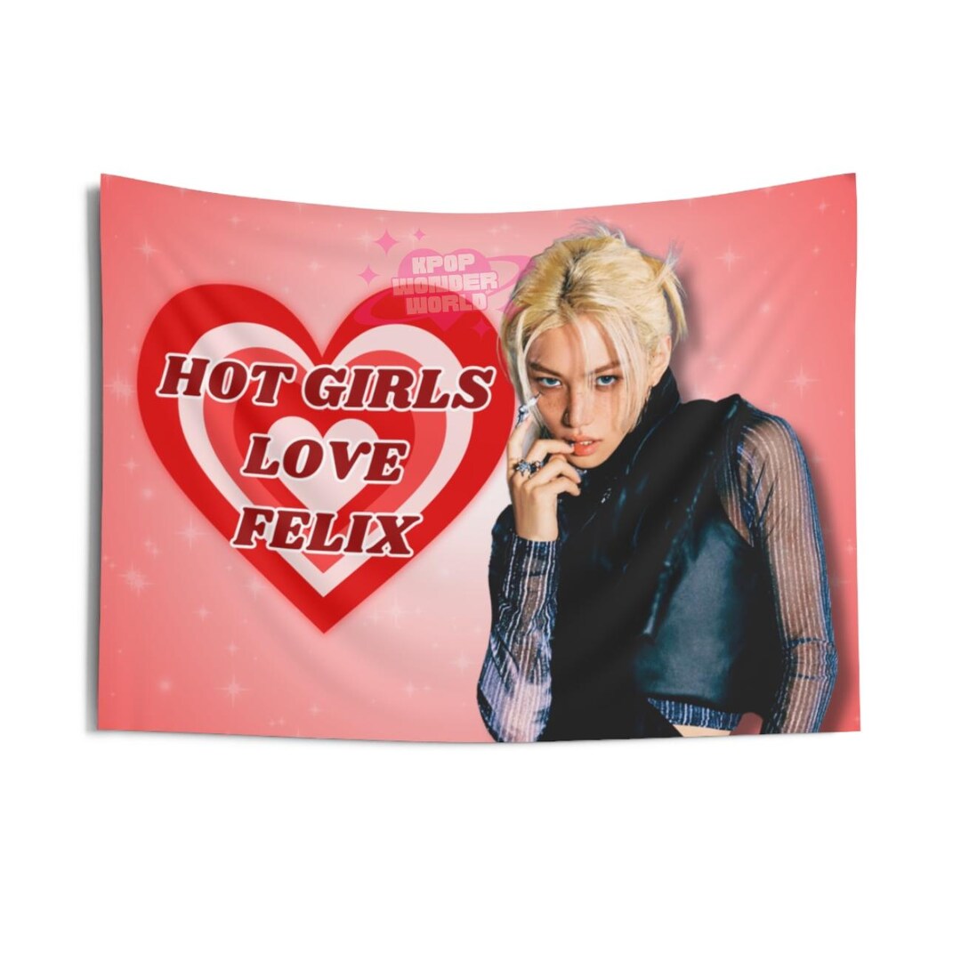 Stray Kids Felix Hot Girls Concert Flag, Stray Kids Flag, Stray Kids ...