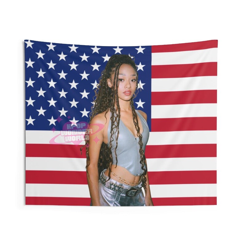 Katseye Manon Switzerland Flag Tapestry, Indoor Wall Tapestries, Wall ...
