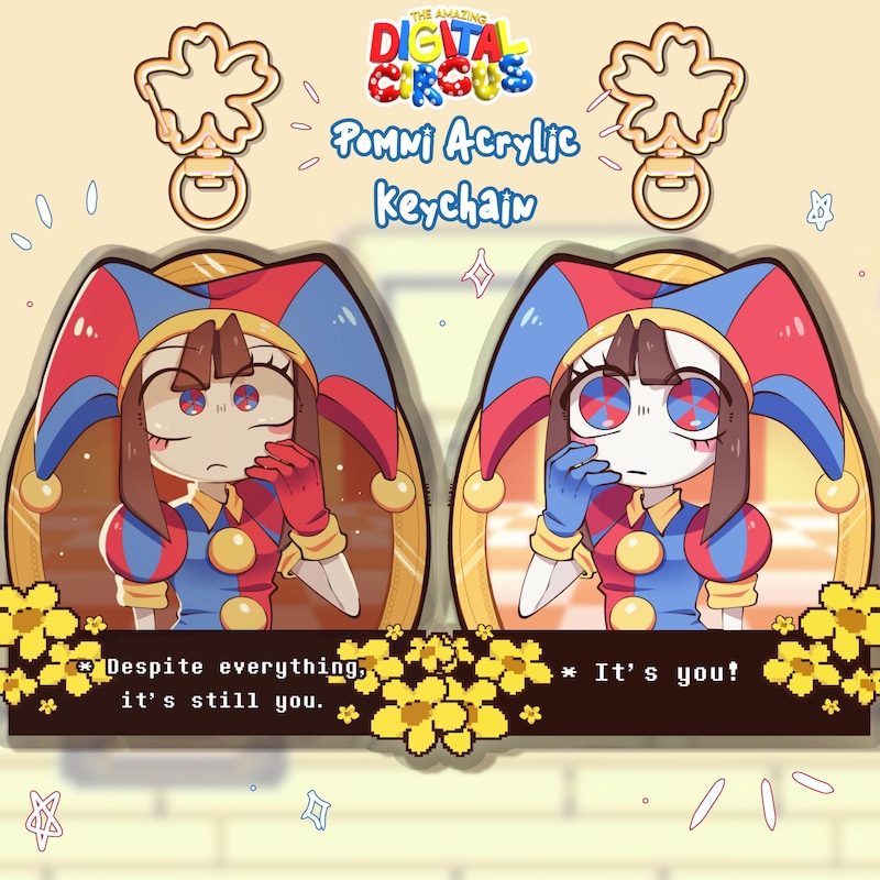 Pomni Keychains - Etsy