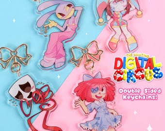 The Amazing Digital Circus | Acrilic Double-sided Keychain Charms - Etsy
