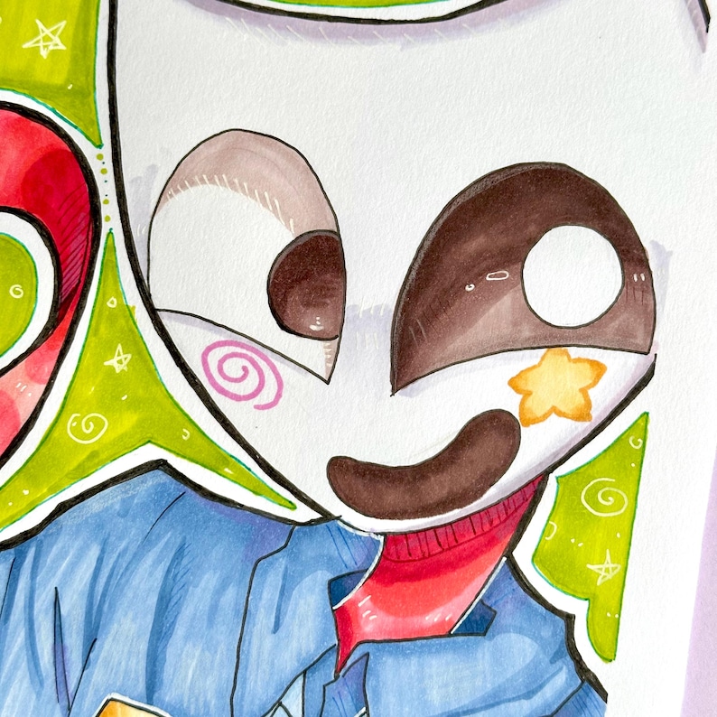 El asombroso dibujo de Gangle del circo digital Spudsy's Happy Mask ver ...