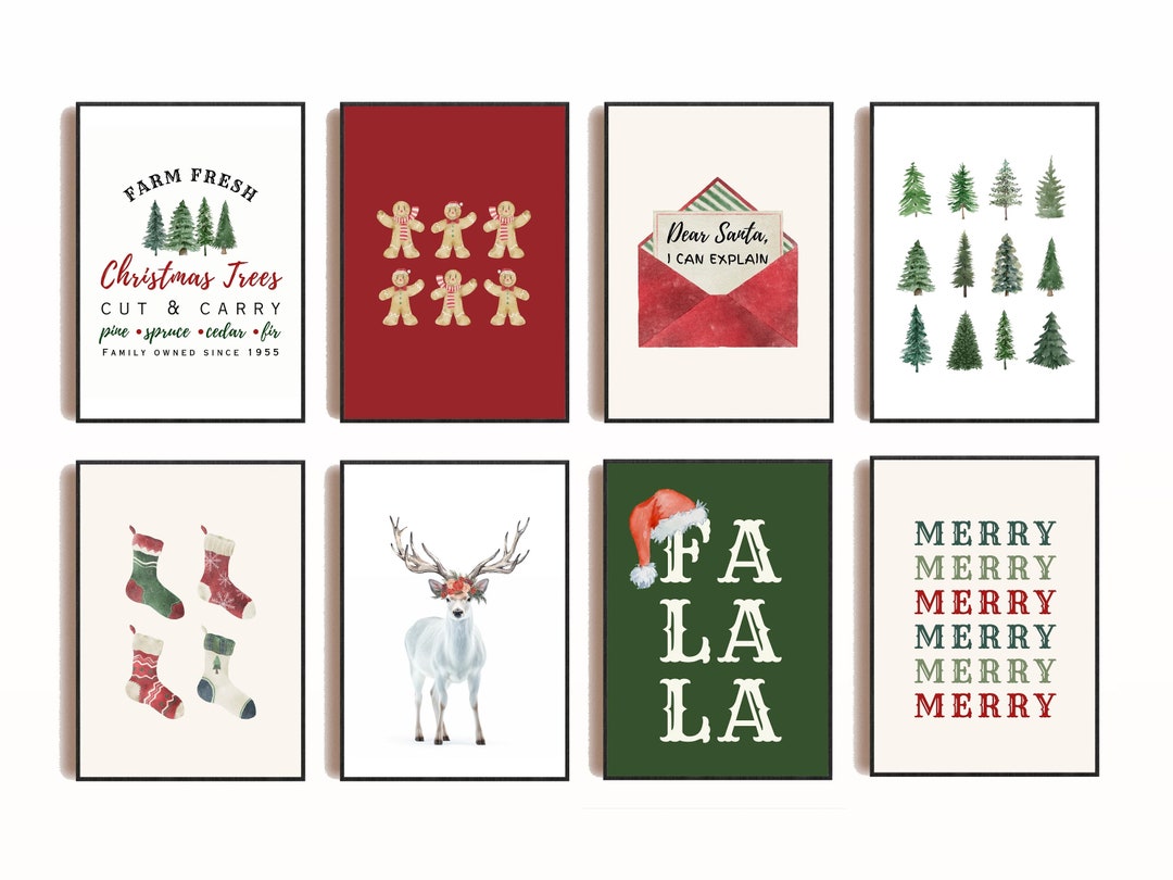 Classic Christmas Holiday Prints 20 Christmas Printables Christmas ...
