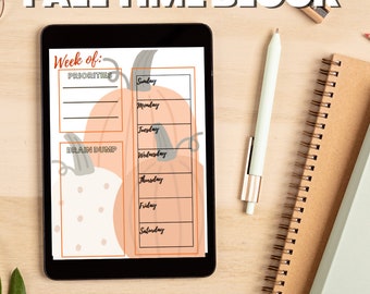 Time Box Template, Time Block Template, Printable PDF - Etsy