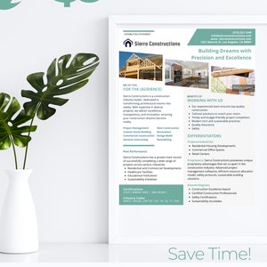 Printable Capability Statement Template, Canva File to Prep for ...