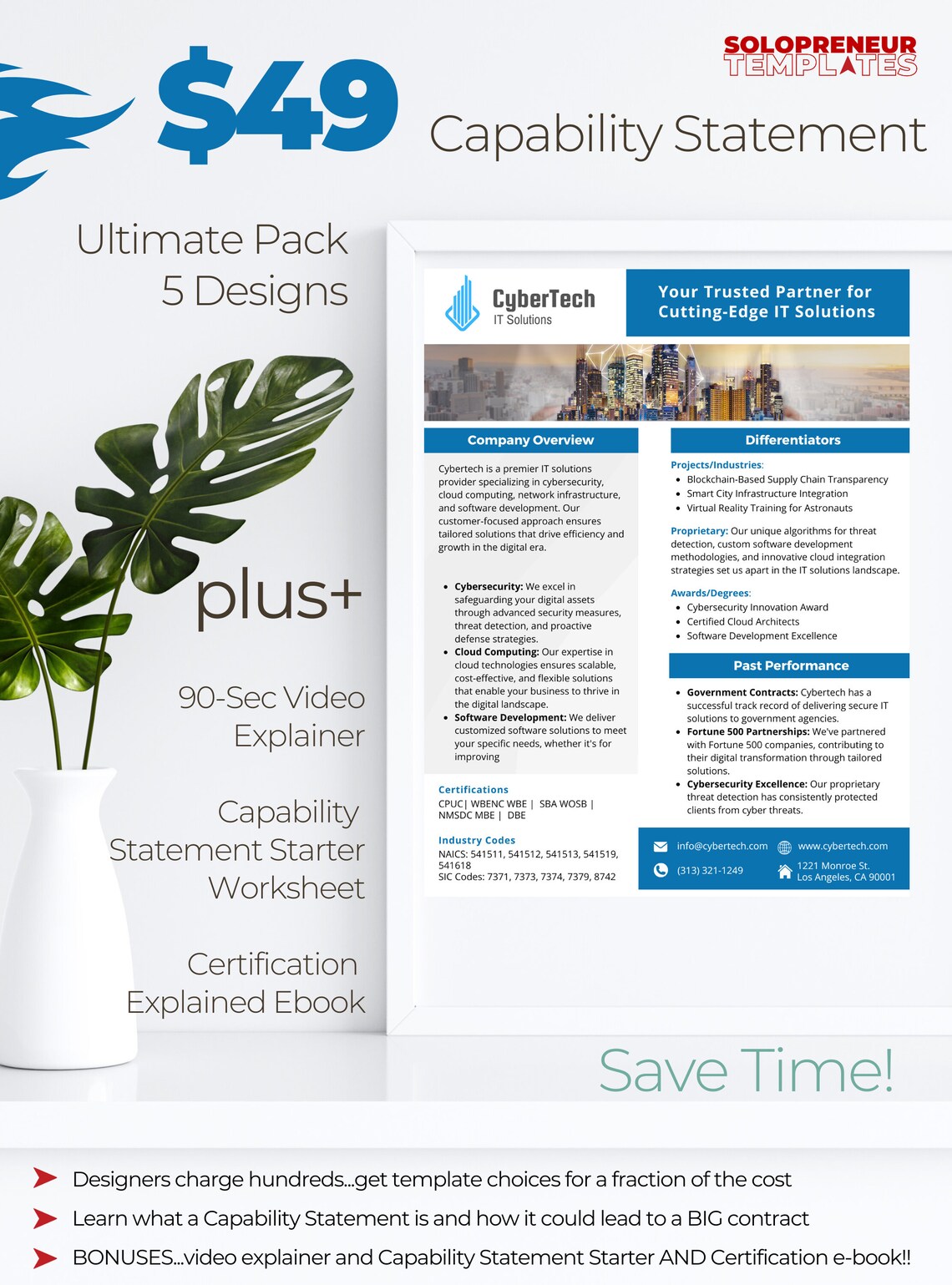 Ultimate Capability Statement Template Bundle – Secure Corporate ...
