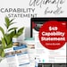 Ultimate Capability Statement Template Bundle – Secure Corporate ...