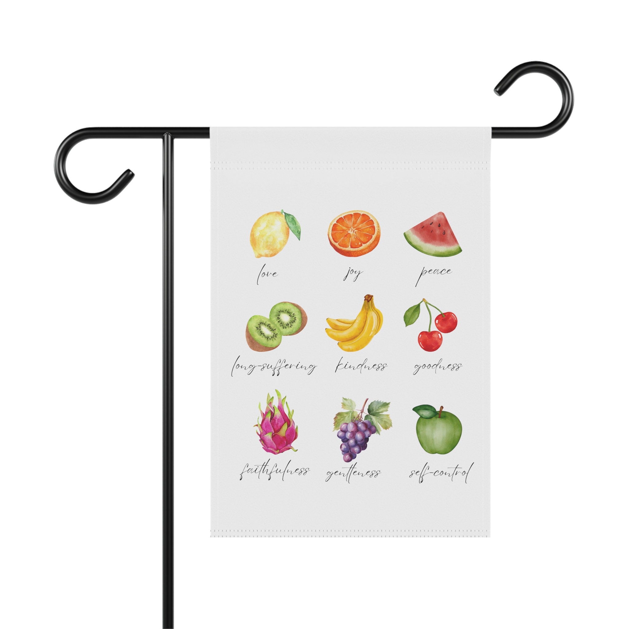 Fruit of the Spirit Garden Banner, Scripture Garden Flag, Fruit of the ...