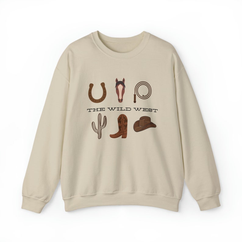 The Wild West Sweatshirt, Western Icons Sweatshirt, Western Rodeo ...