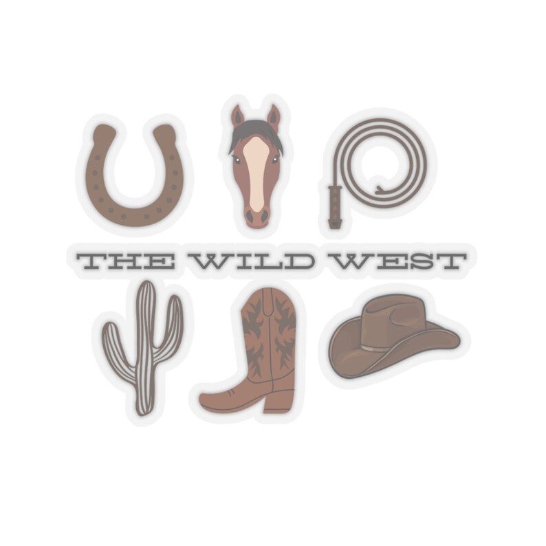 The Wild West Sticker, Horse Sticker, Equestrian Sticker, Western ...