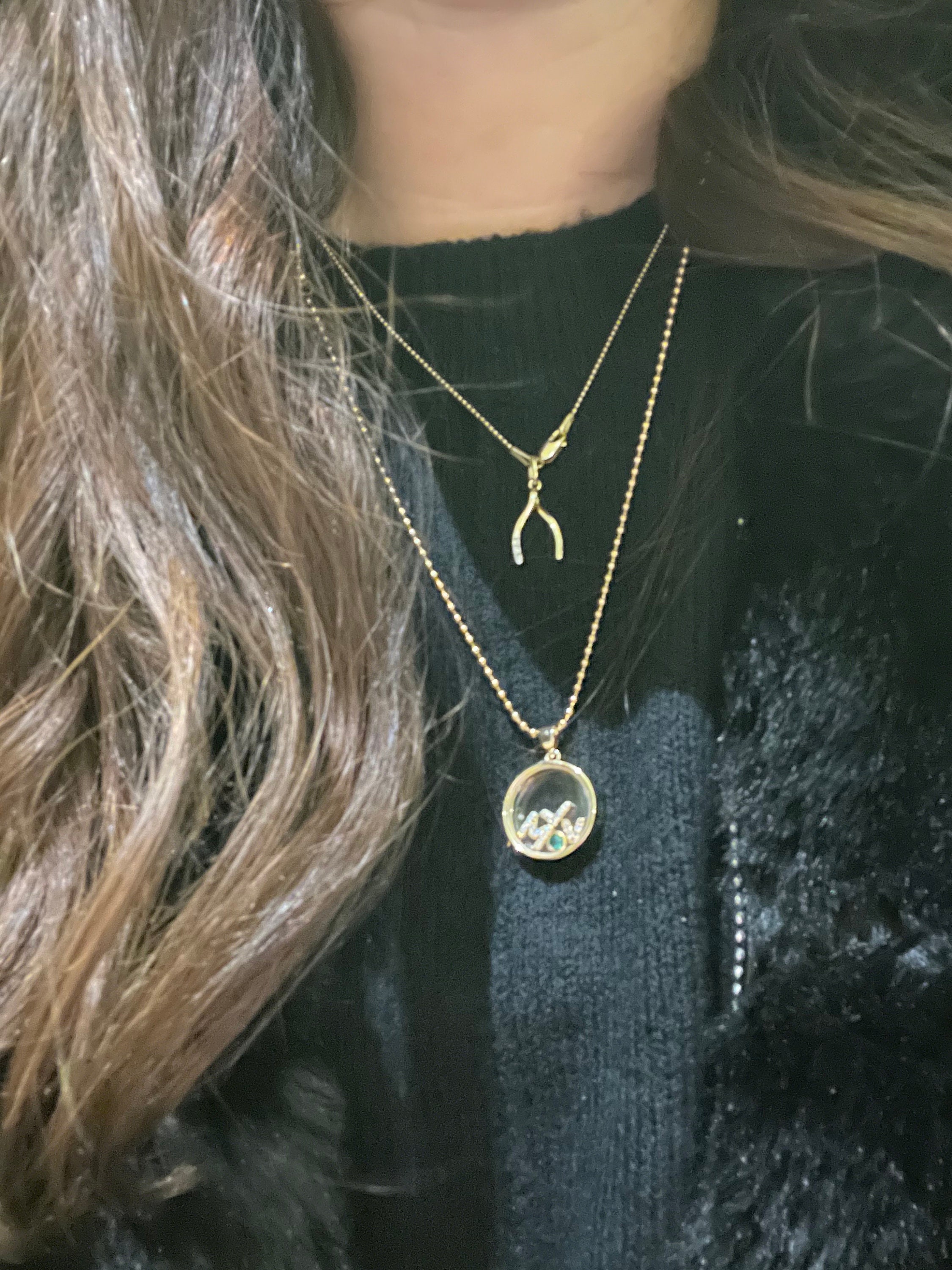 Floating Glass Locket on a Chain Necklace Floating Locket Custom Locket ...