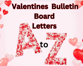 Valentine's Day Bulletin Board Letters - Etsy UK