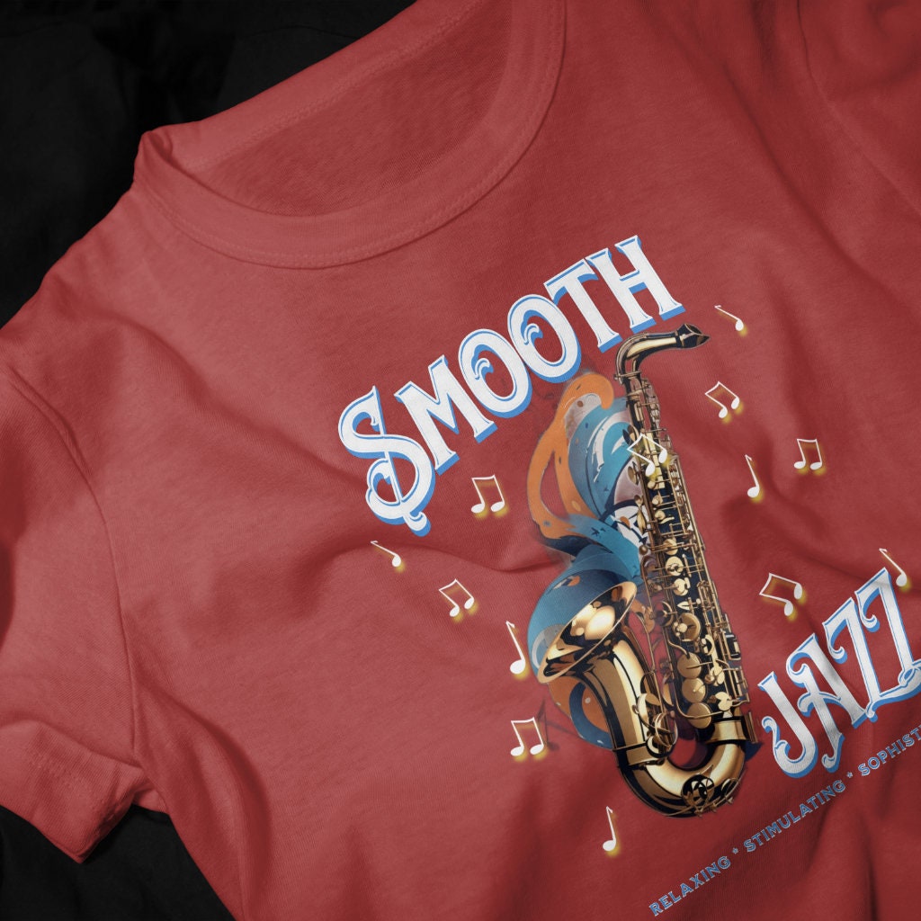 Graphic Jazz T-shirt, Music Teacher Shirt, Music Lover Tee, Saxophone ...