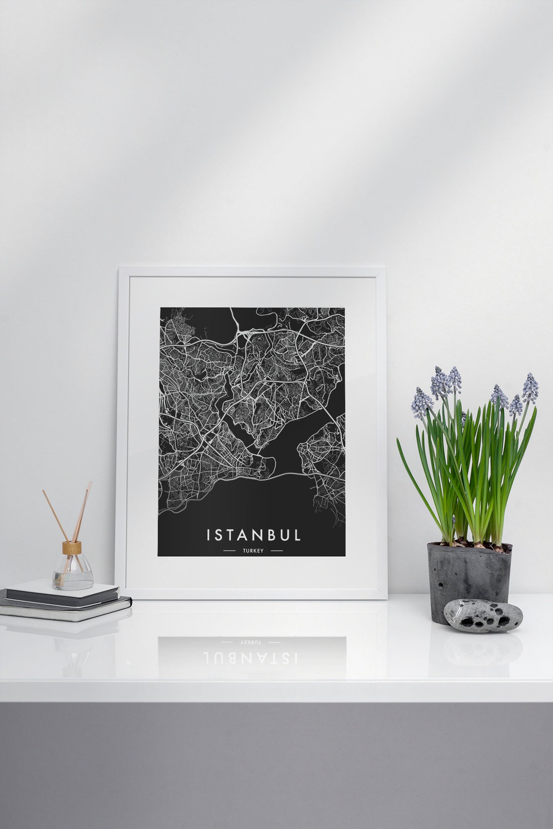 Istanbul Map Print Istanbul Map City Map Istanbul Istanbul - Etsy