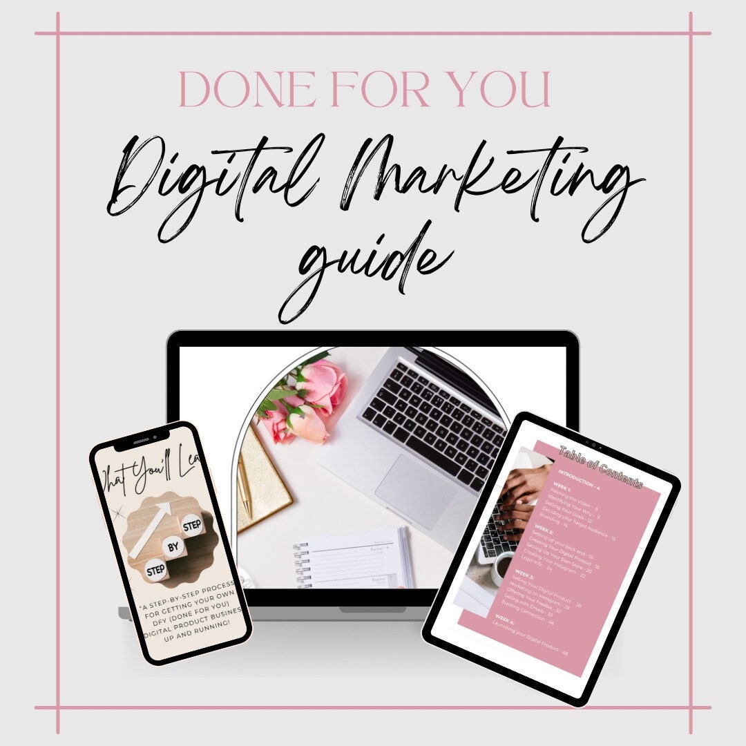 Done for You Digital Marketing Guide - Etsy