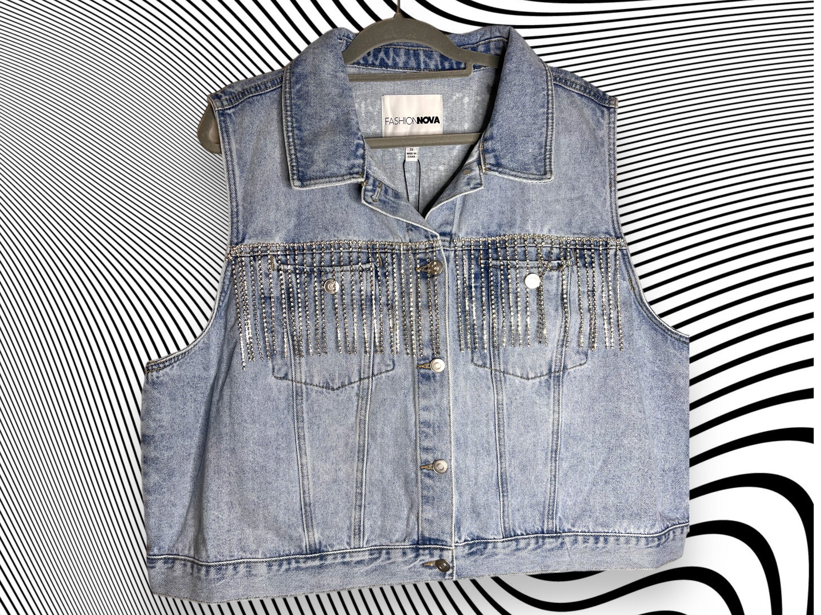Dolly Parton-inspired Denim Jacket With Iron-on Transfer, Rhinestone ...