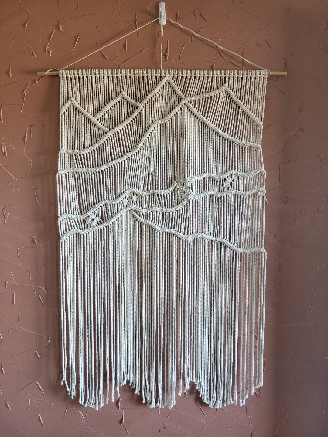 Macrame Mountain Scene - Etsy