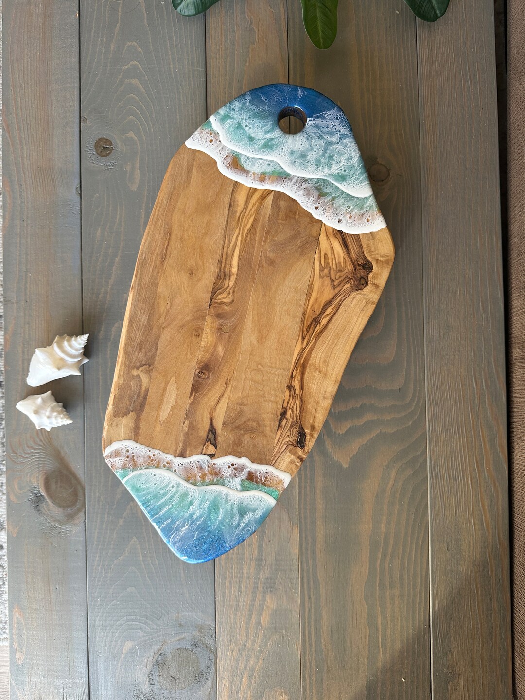 Large Double Ocean Wave Cutting Board, Wedding Gift, Anniversary Gift ...