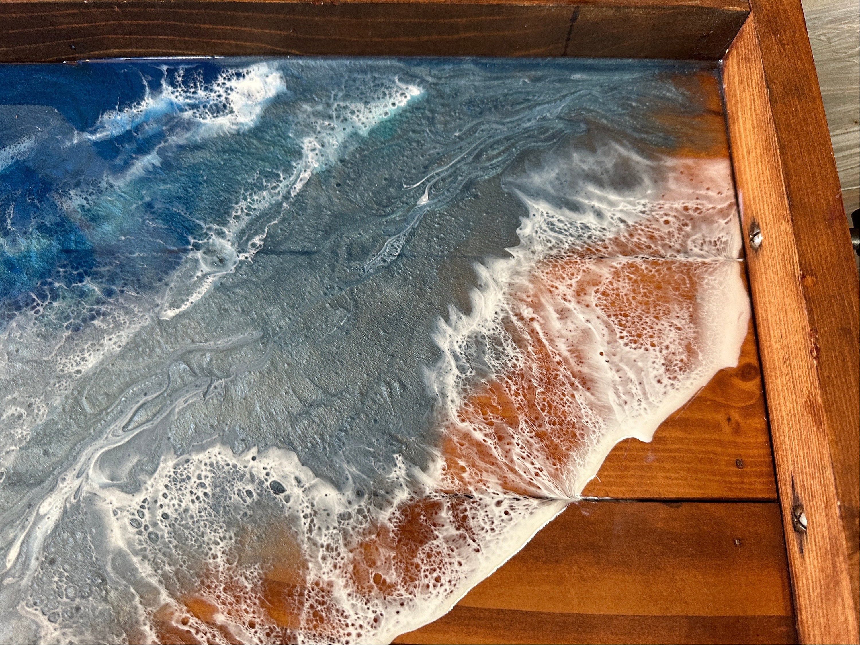 Large Ocean Wave Tray, Wedding Gift, Anniversary Gift, Table Decor ...