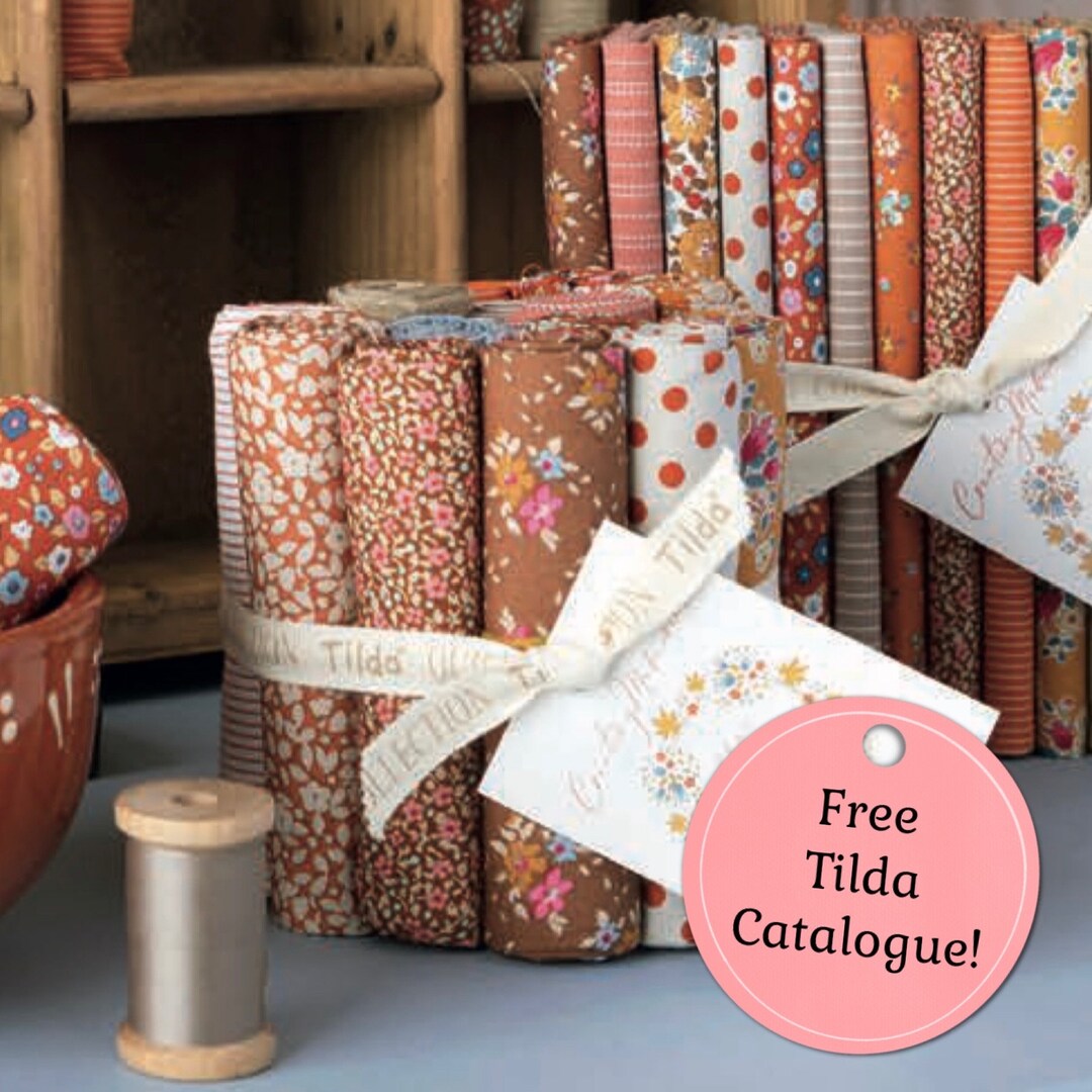 Tilda Creating Memories Free Catalogue Autumn Fat Eighth Roll Large Bundle 16 Patterns Quilting ...