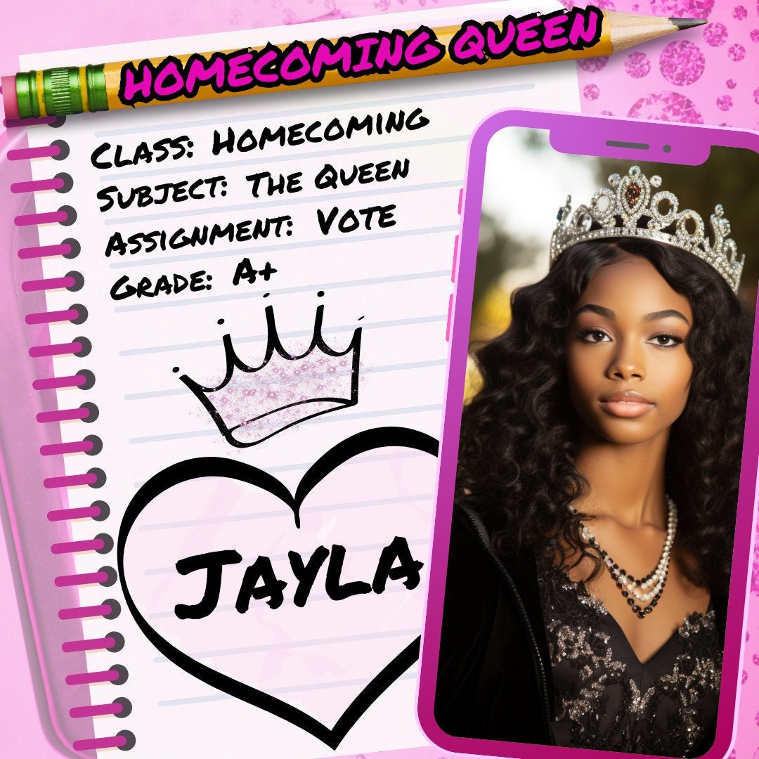 IG Post Flyer Homecoming Queen Campaign Birthday Girl - Etsy