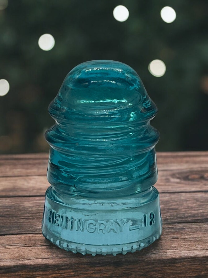 Hemingray 12 Blue Aqua Insulator CD113 - Etsy