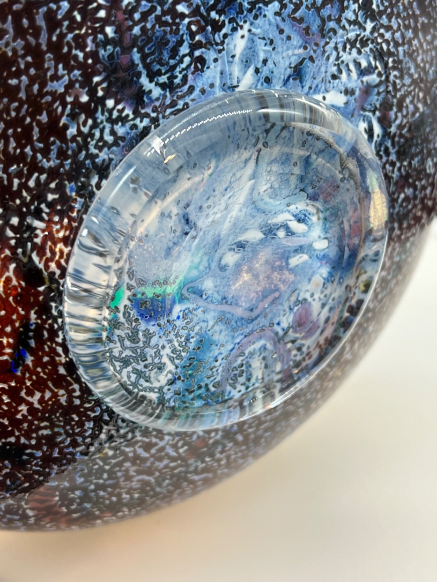 Kosta Boda meteor Art Glass Deep Bowl, Bertil Vallien Signed, Numbered ...