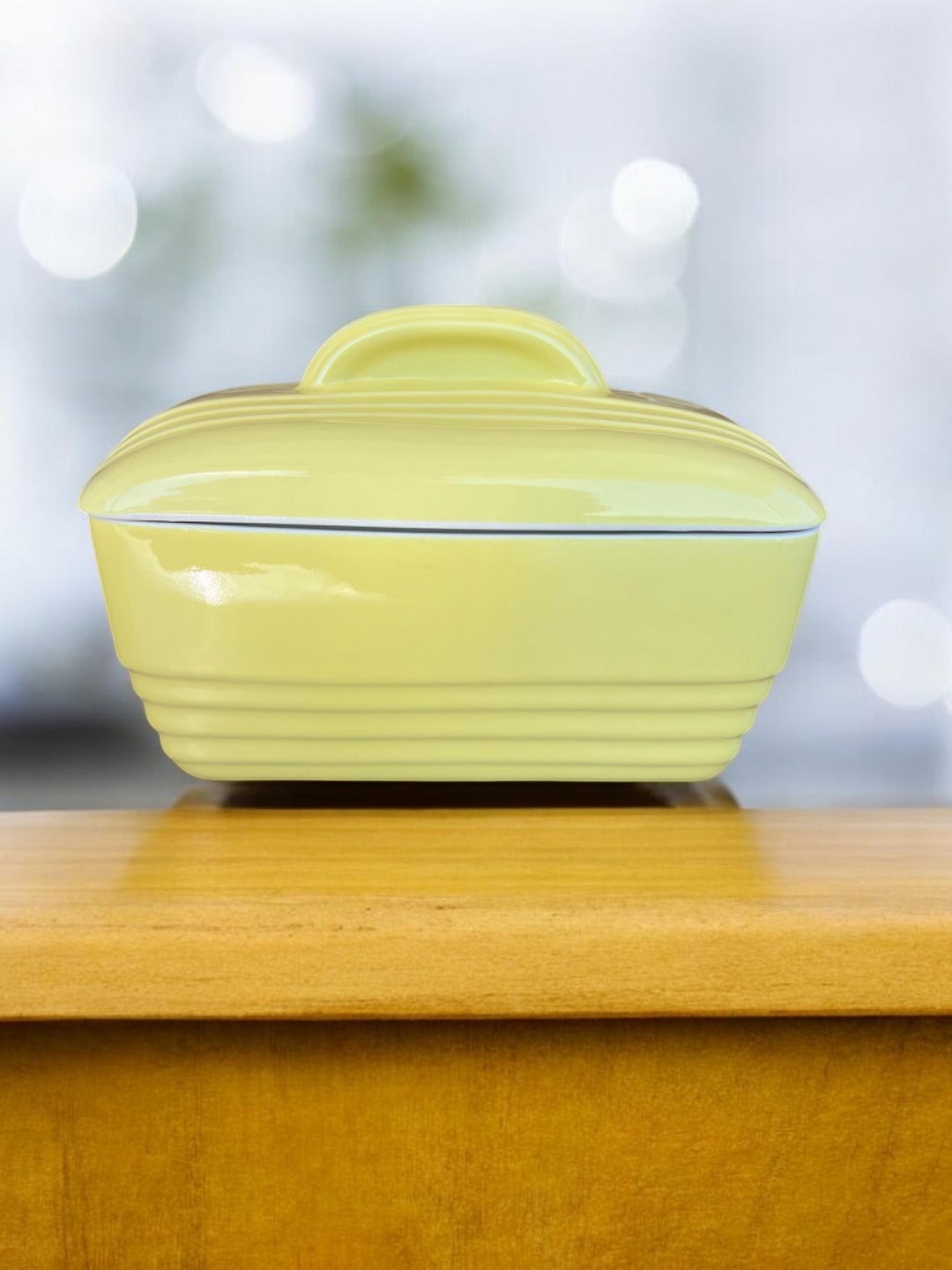 Westinghouse Yellow Refrigerator Dish With Lid #5064 | Hall Pottery - Etsy